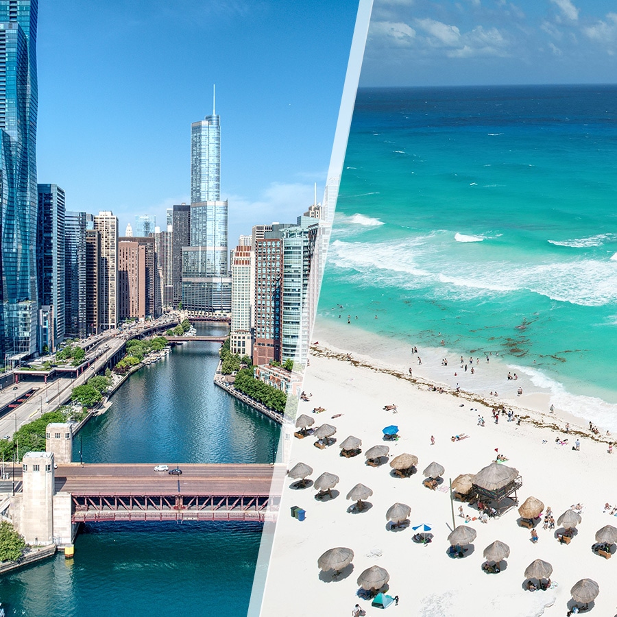 EEUU y México: Chicago y Riviera Maya . El mejor precio en Logitravel.